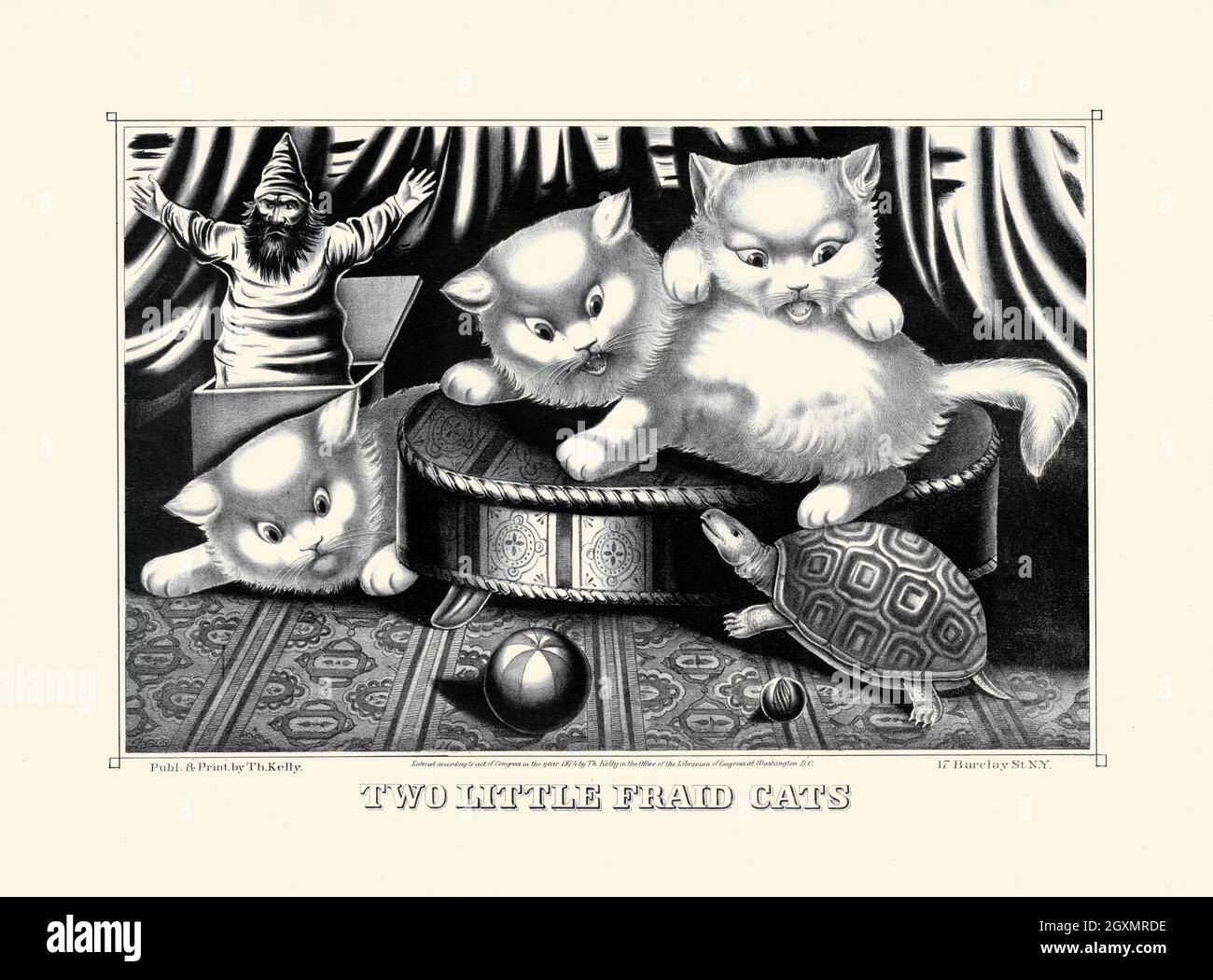 Two little fraid cats Stock Photo - Alamy