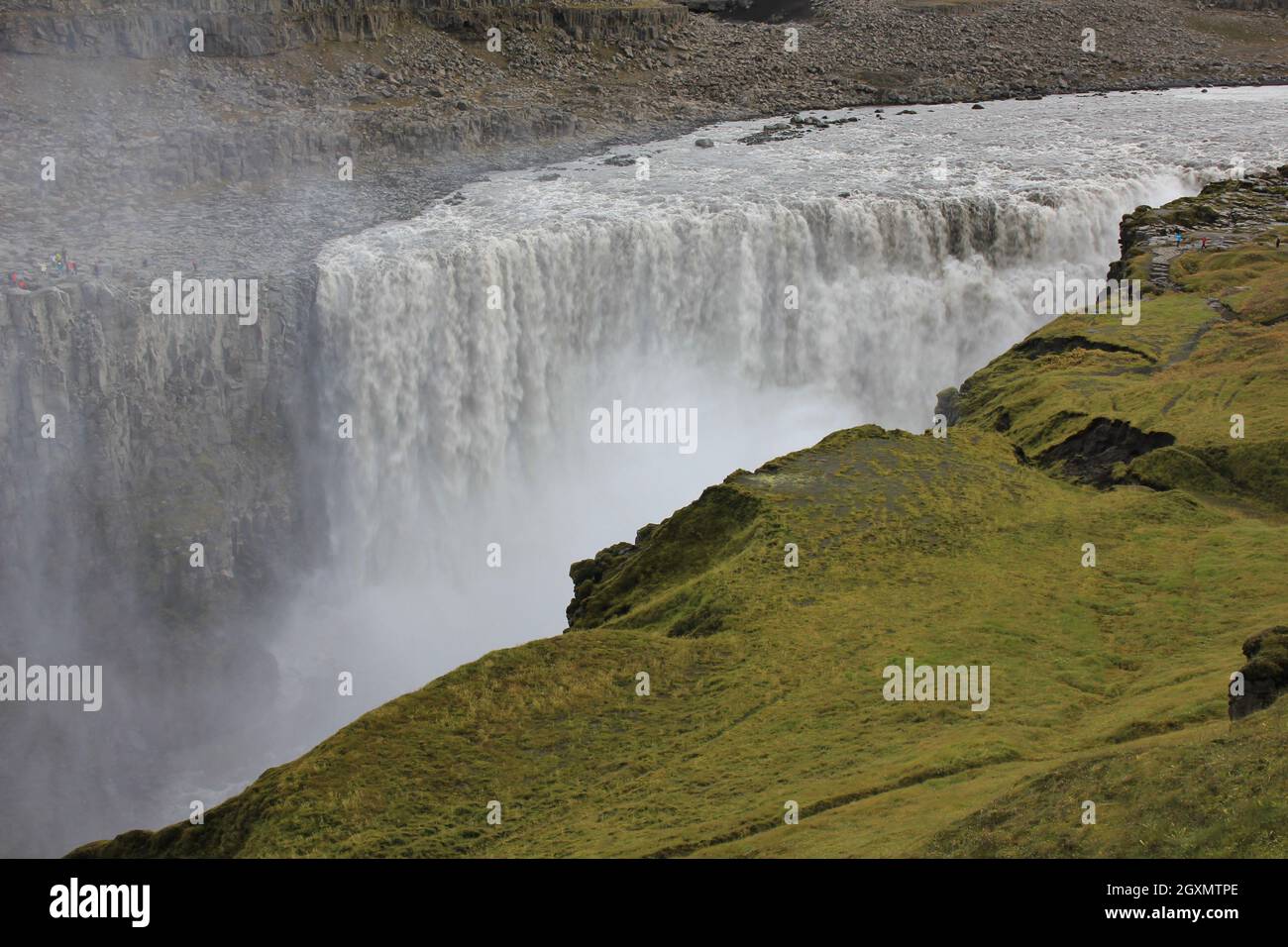 Dettifoss, most powerful waterfall in Europe. Iceland Stock Photo - Alamy