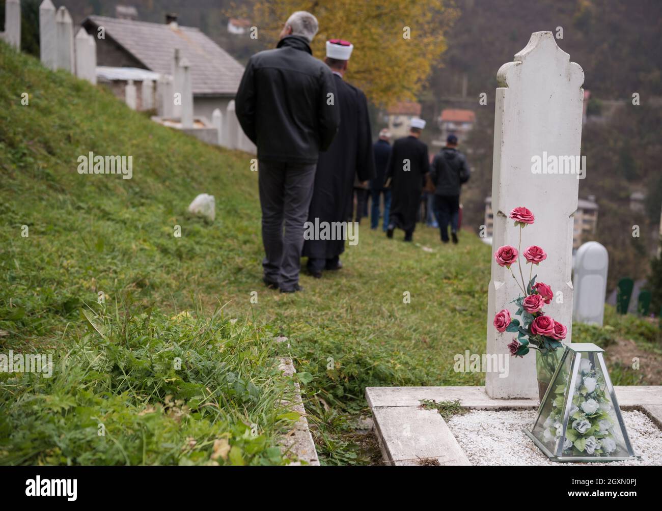 quran holy book reading by imam on islamic funeral with white thumb ...