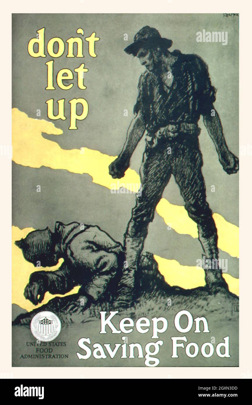 Don't let up. Keep On Saving Food Stock Photo - Alamy