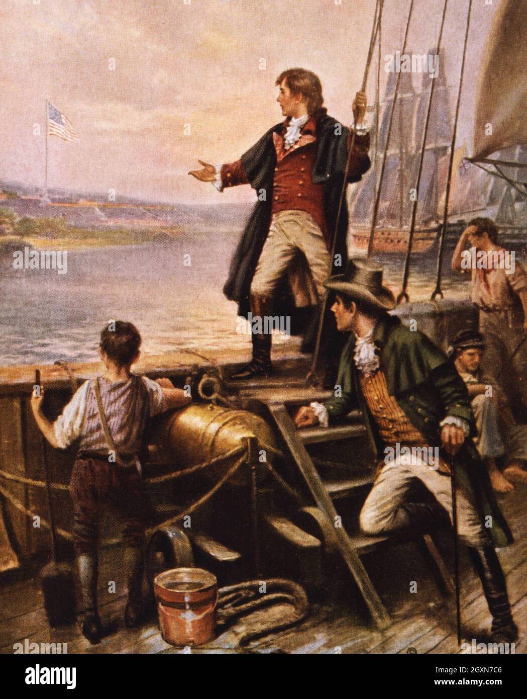 Francis Scott Key and the Flag Stock Photo - Alamy