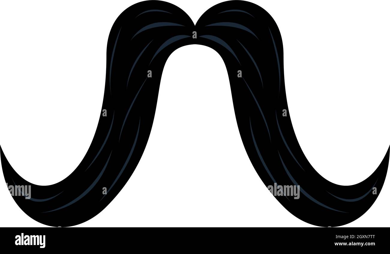 mustache black silhouette Stock Vector Image & Art - Alamy