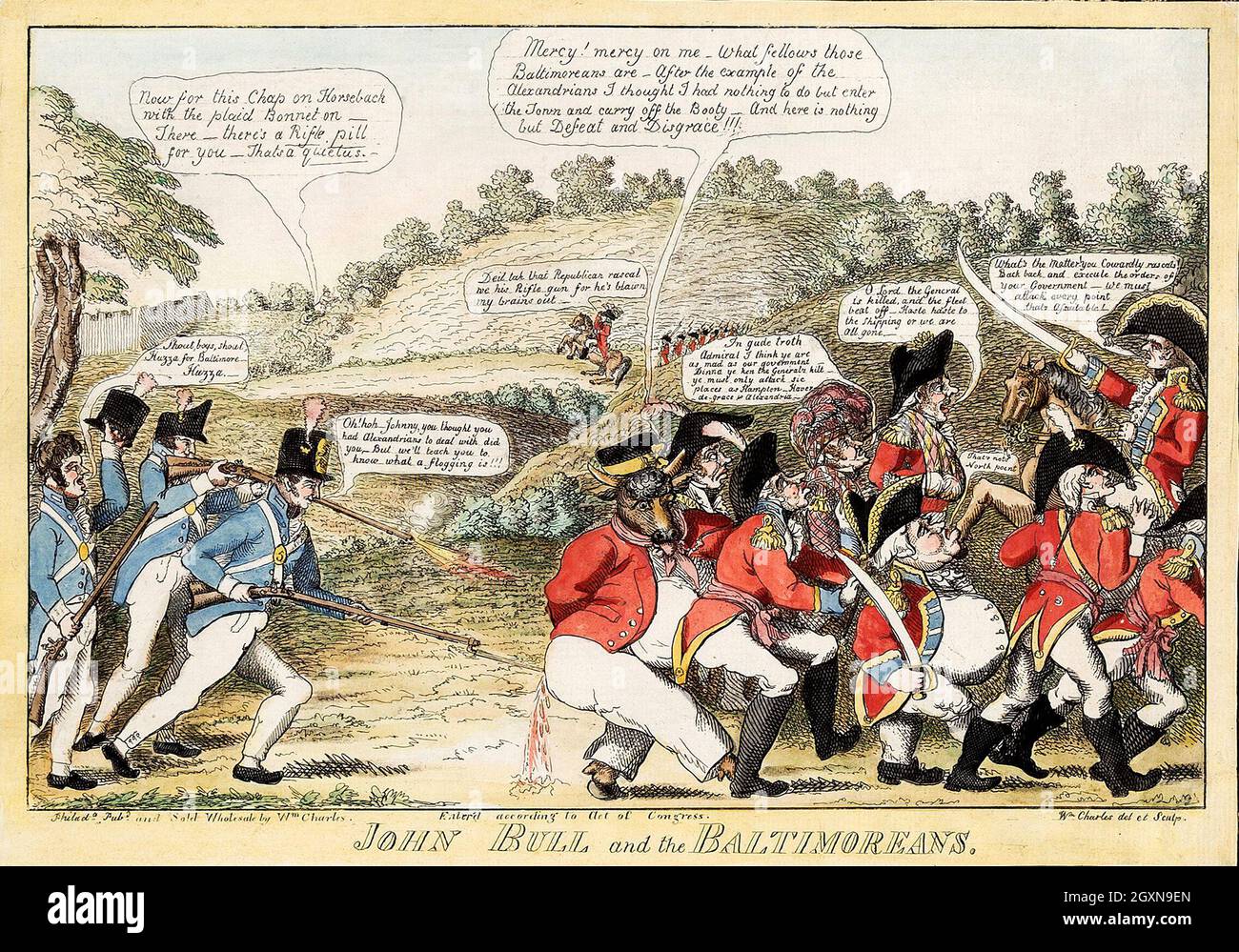 John Bull and the Baltimoreans Stock Photo - Alamy