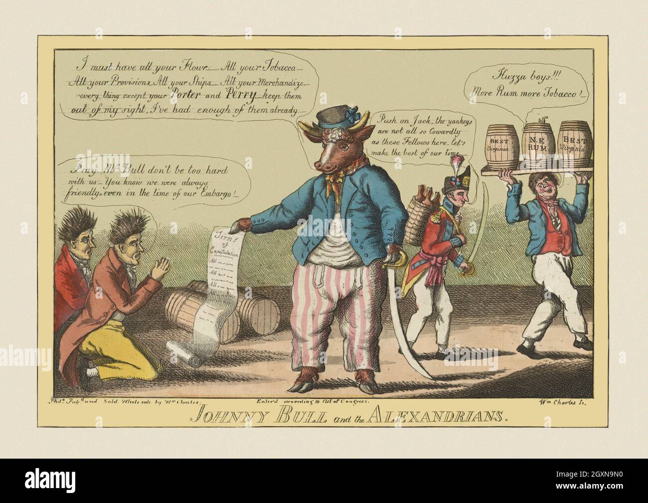 Johnny Bull and the Alexandrians Stock Photo - Alamy