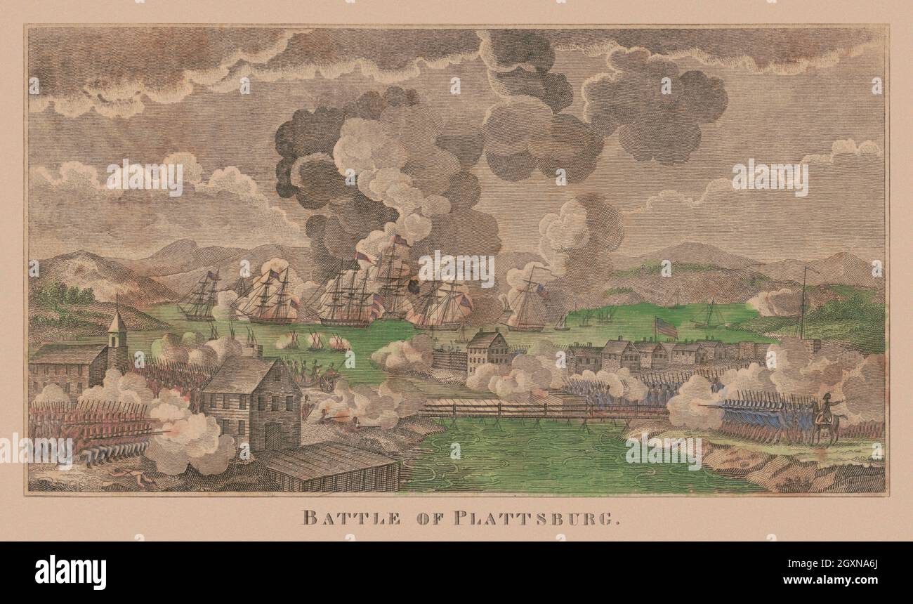 Battle of Plattsburg Stock Photo - Alamy