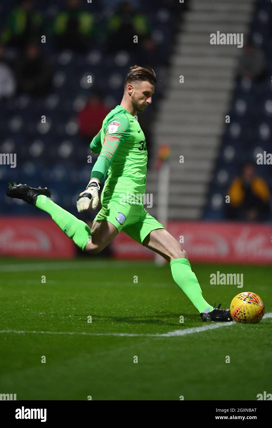 Preston North End goalkeeper Declan Rudd Stock Photo - Alamy