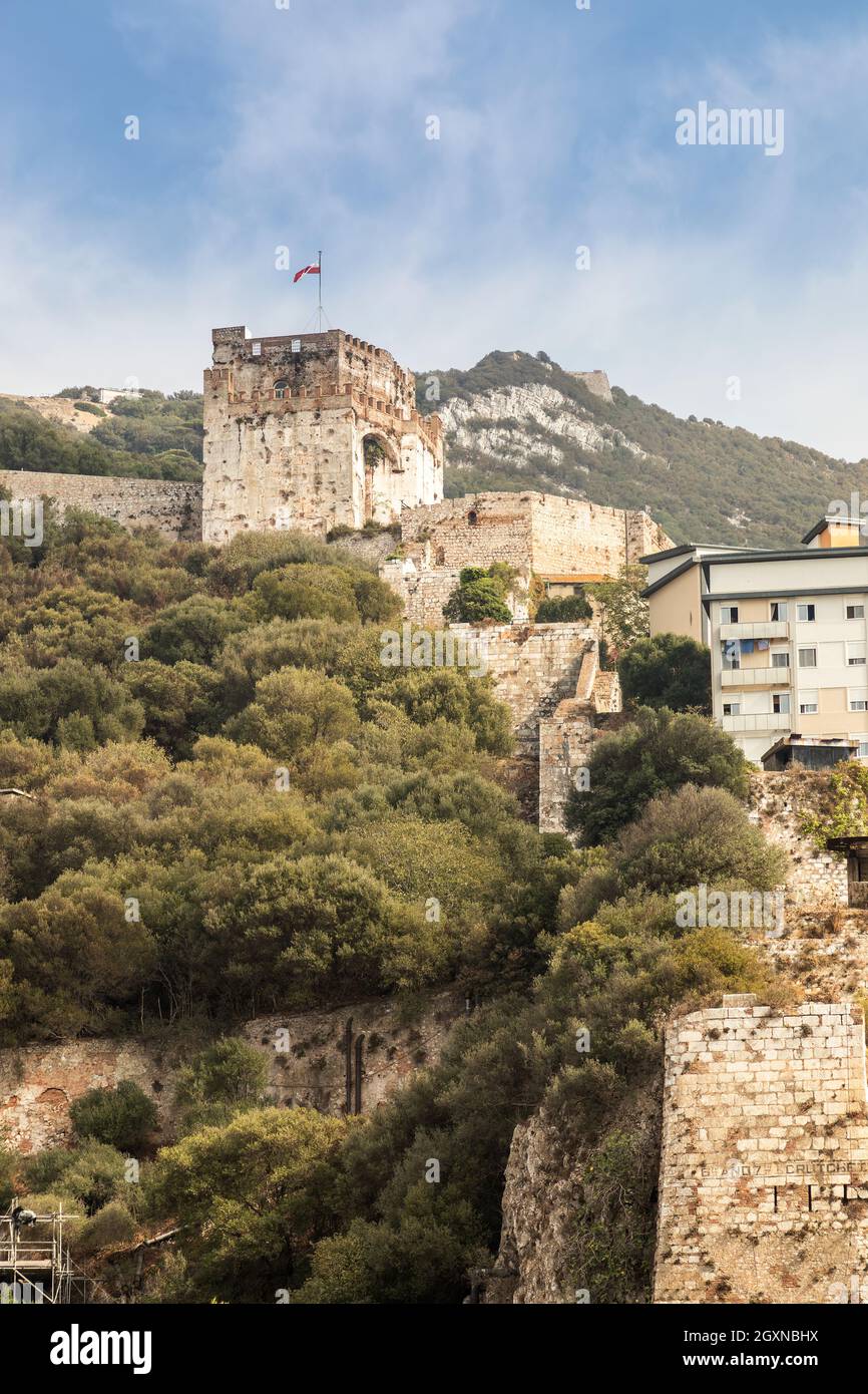 Moorish castle, Gibraltar Stock Photo - Alamy