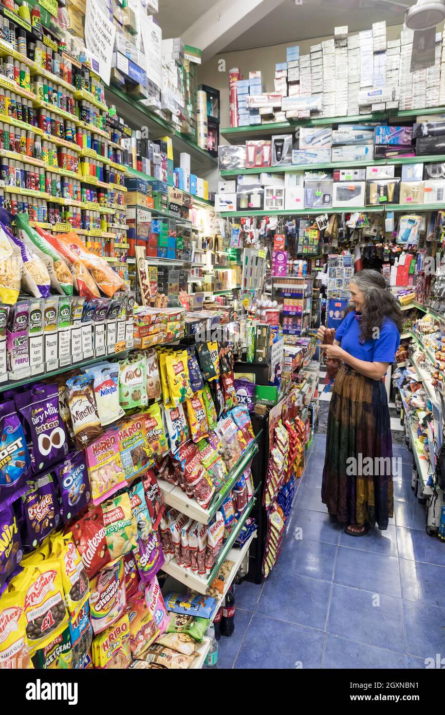 Shop shelves full of sweets hi-res stock photography and images - Alamy