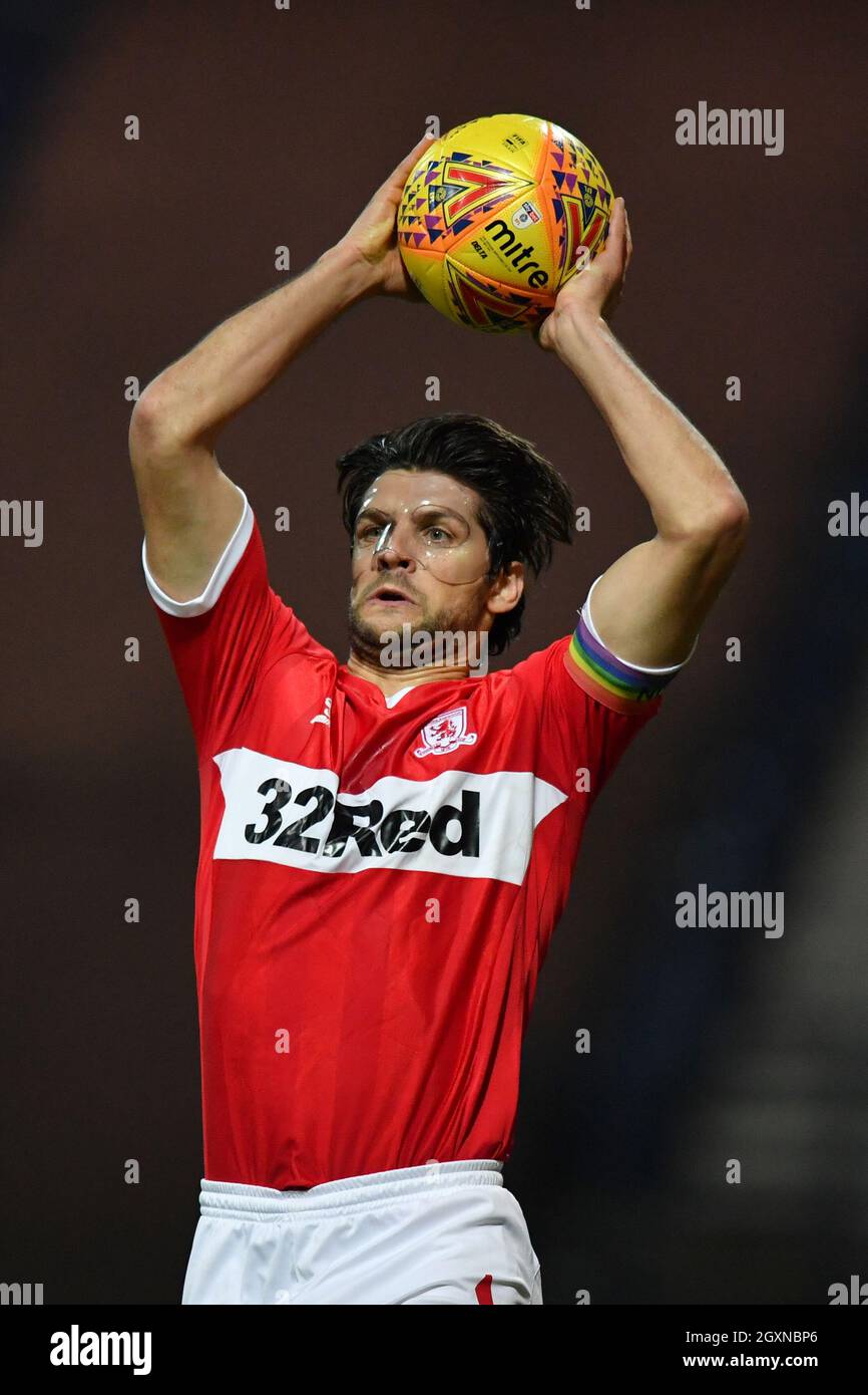 Middlesbrough's captain George Friend Stock Photo - Alamy