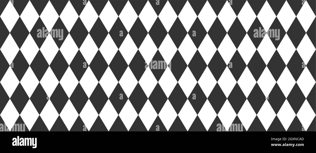 Harlequin seamless pattern. Geometric background with with black and ...