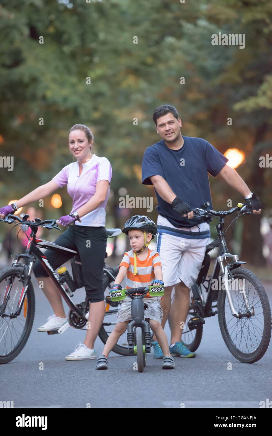 Boy riding bike night hi-res stock photography and images - Alamy