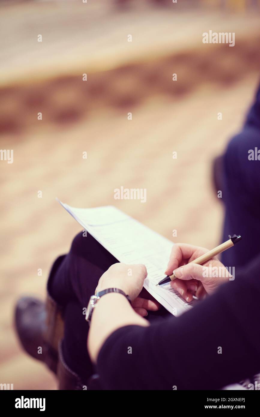 young people taking notes on education training business seminar at ...