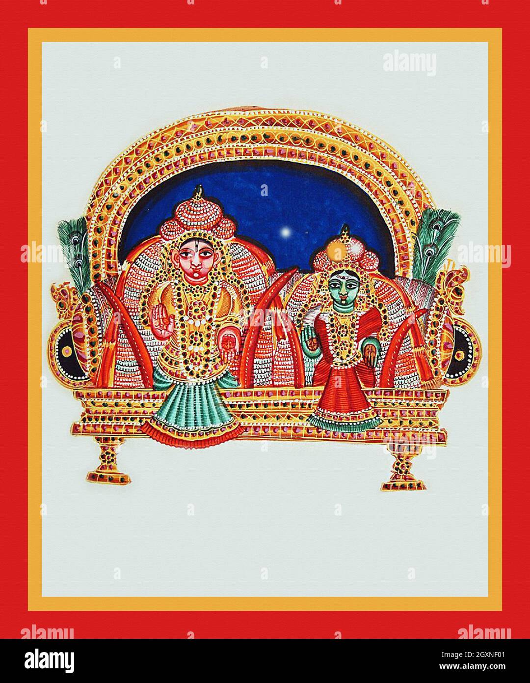 Enshrined images in the Thyagaraja temple at Tiruvarur Stock Photo - Alamy