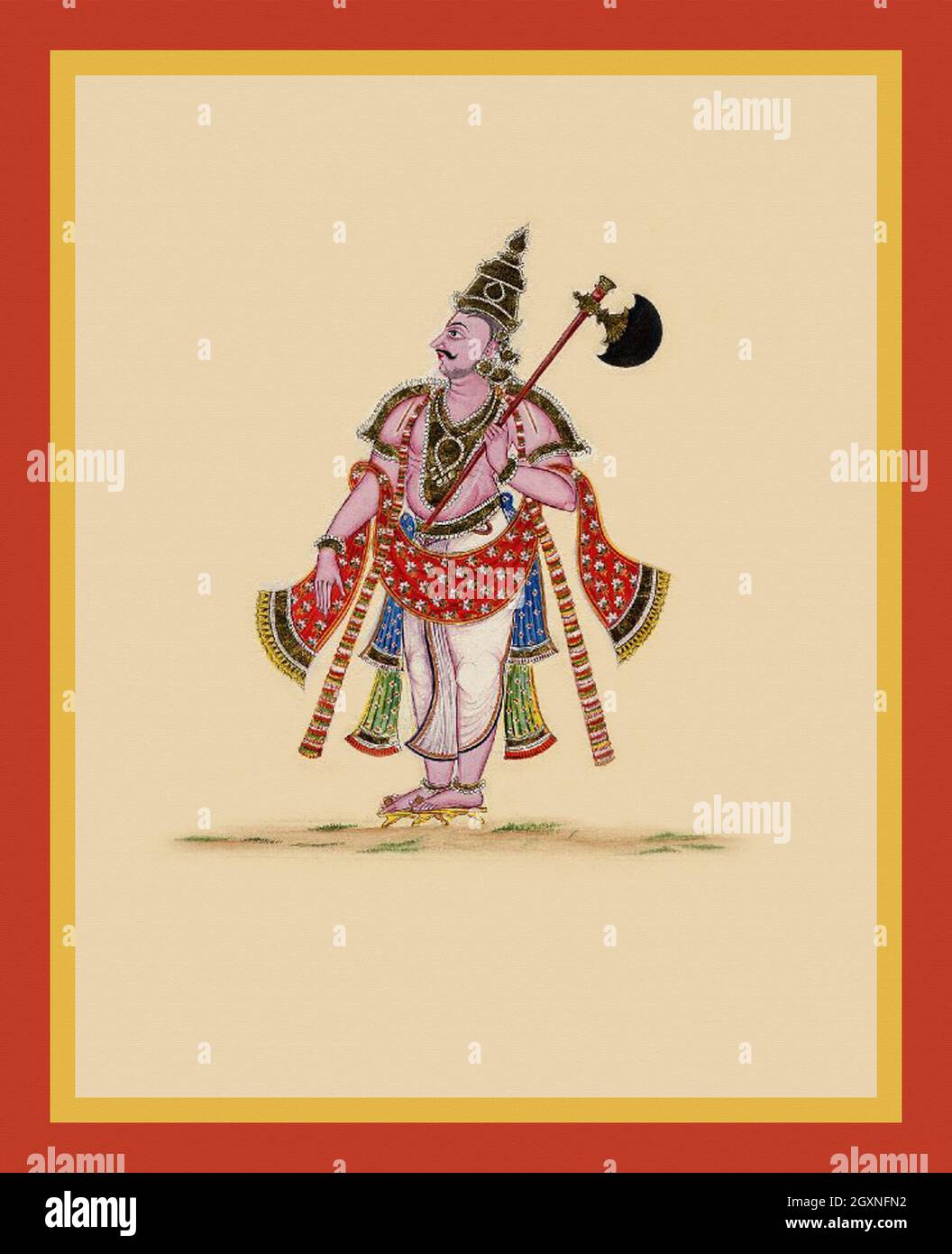 Paraśu Rama with a large parashu (axe Stock Photo - Alamy