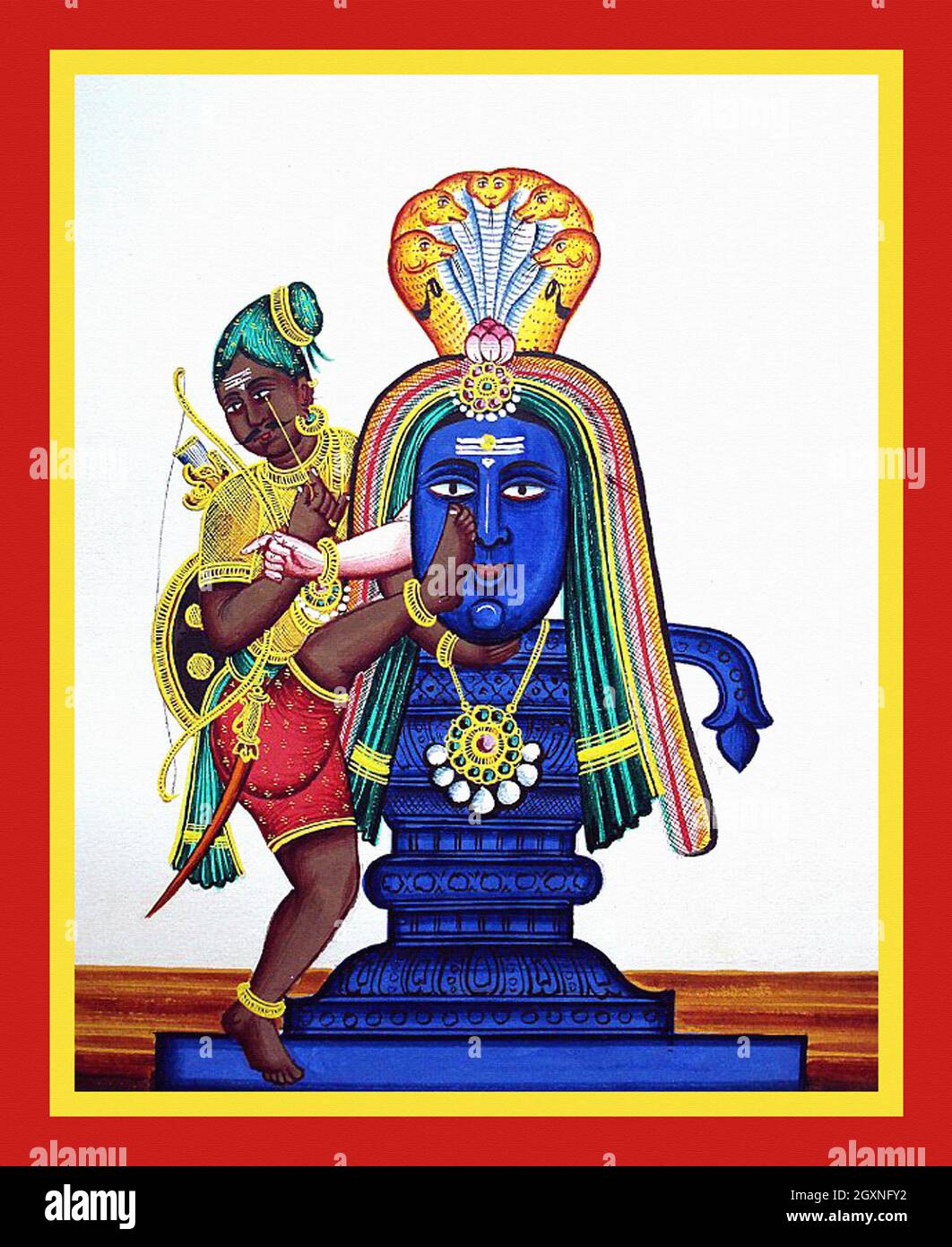 The Eye of Hunter Kannappa Stock Photo - Alamy