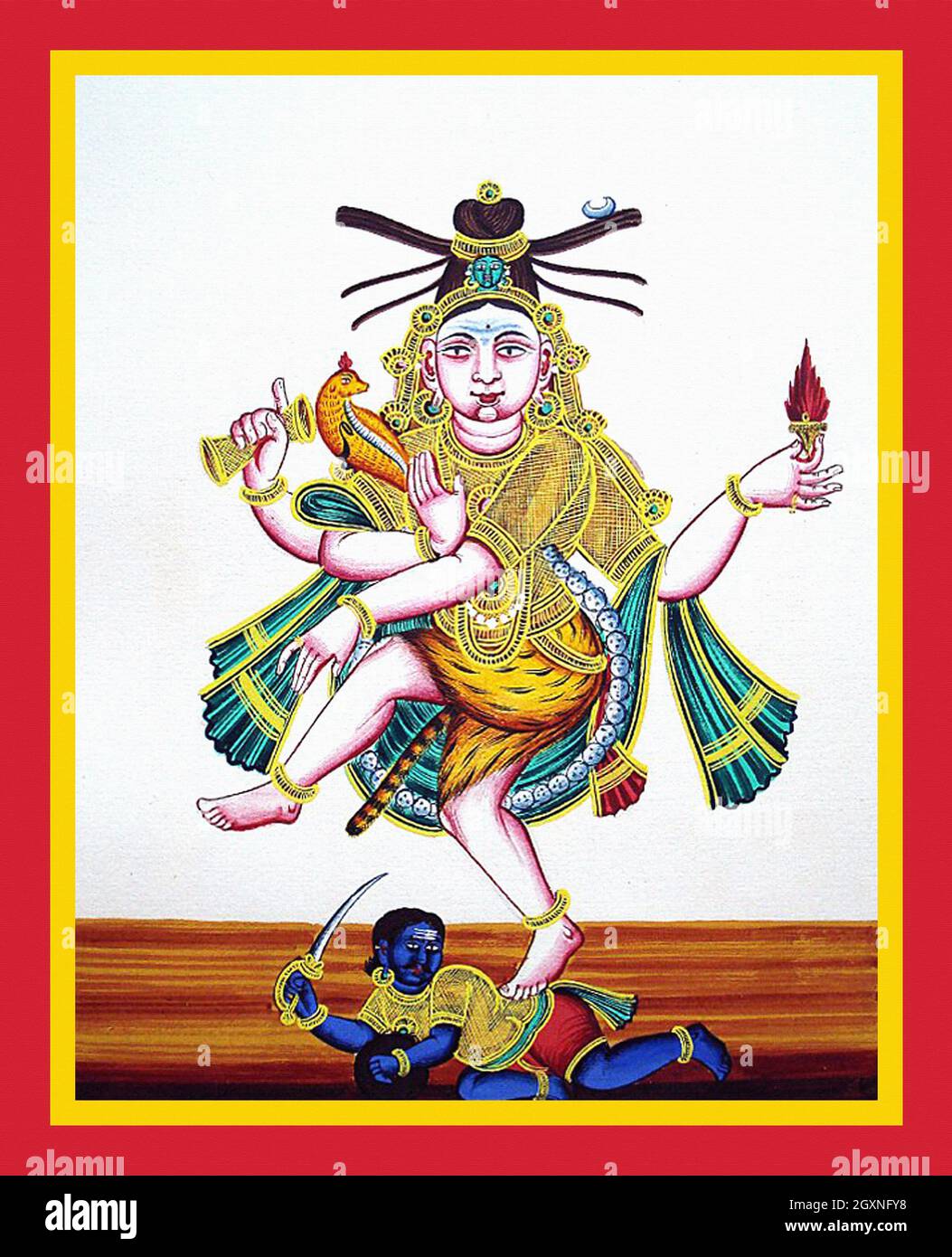 Nataraja on the back of Apasmara Stock Photo - Alamy
