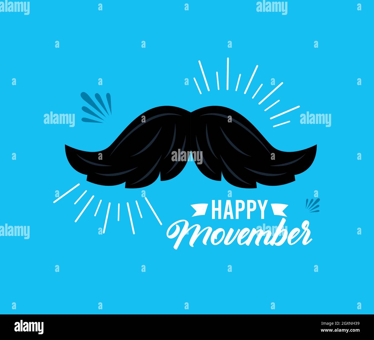 happy movember lettering Stock Vector Image & Art - Alamy