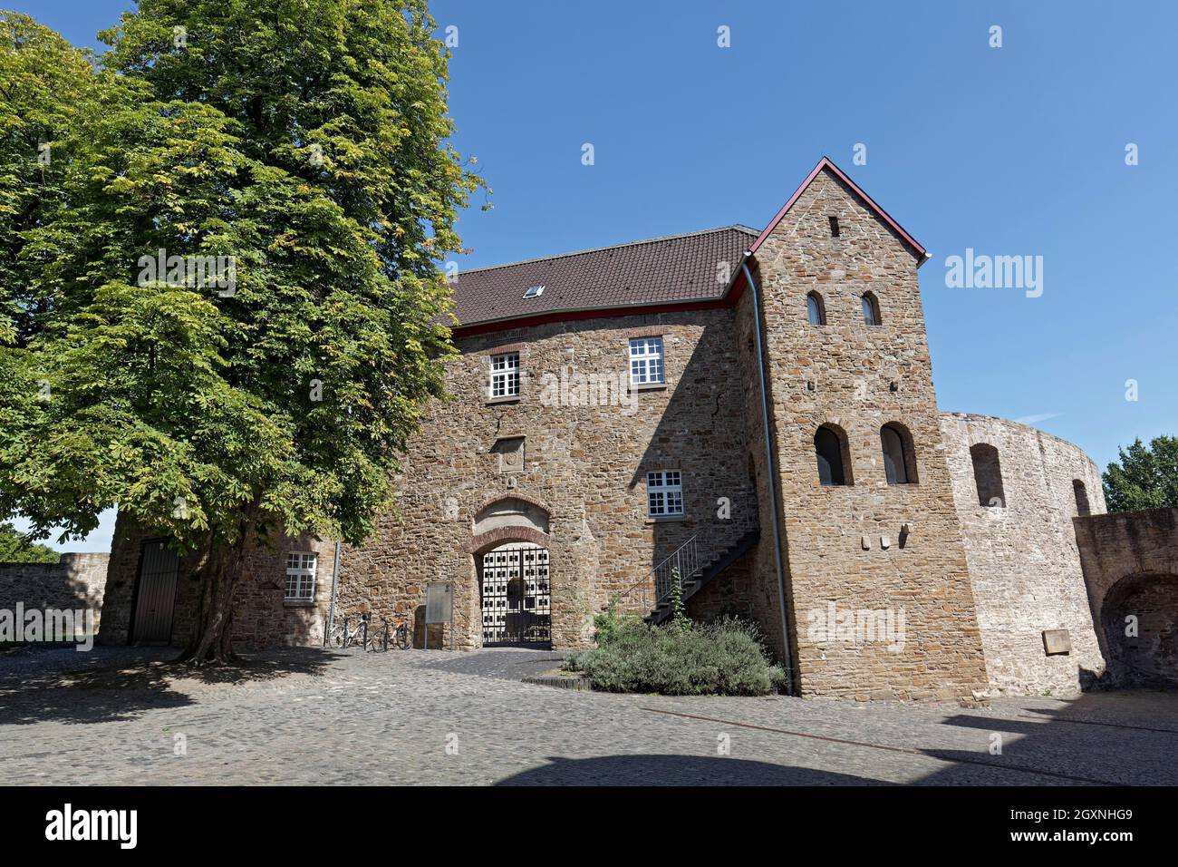 Broich Castle, late Carolingian castle complex, Muelheim an der Ruhr ...