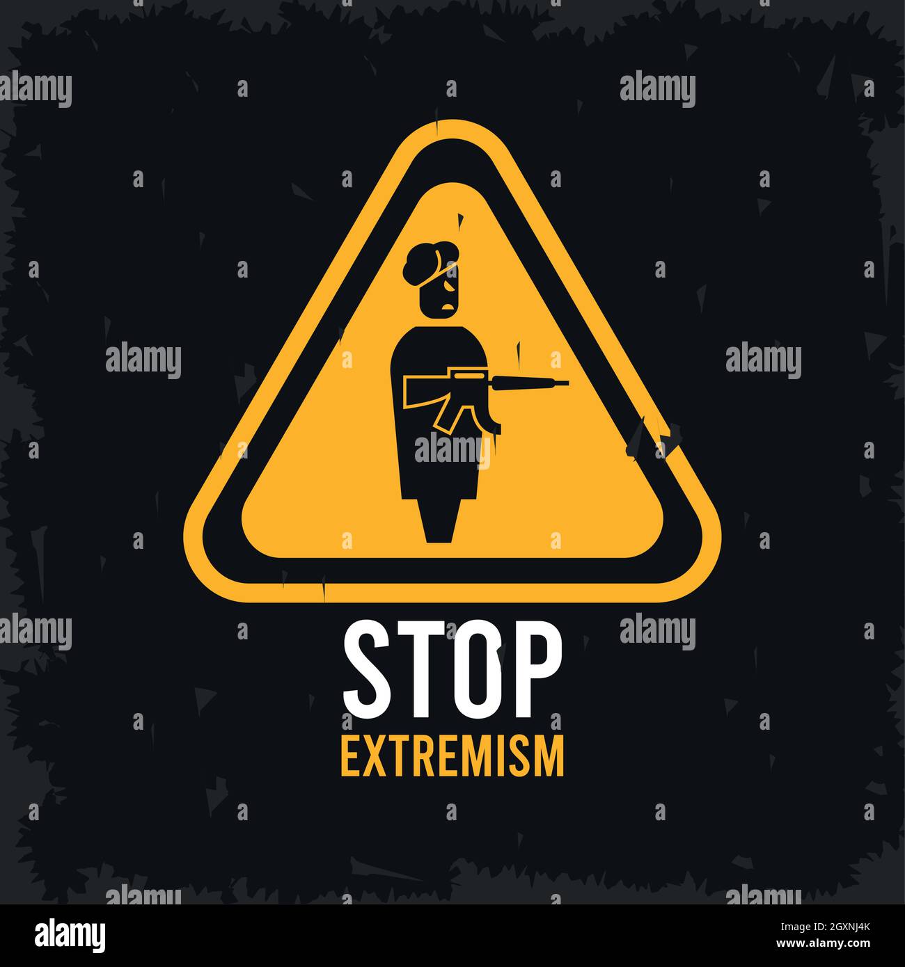 stop extremism signal Stock Vector Image & Art - Alamy