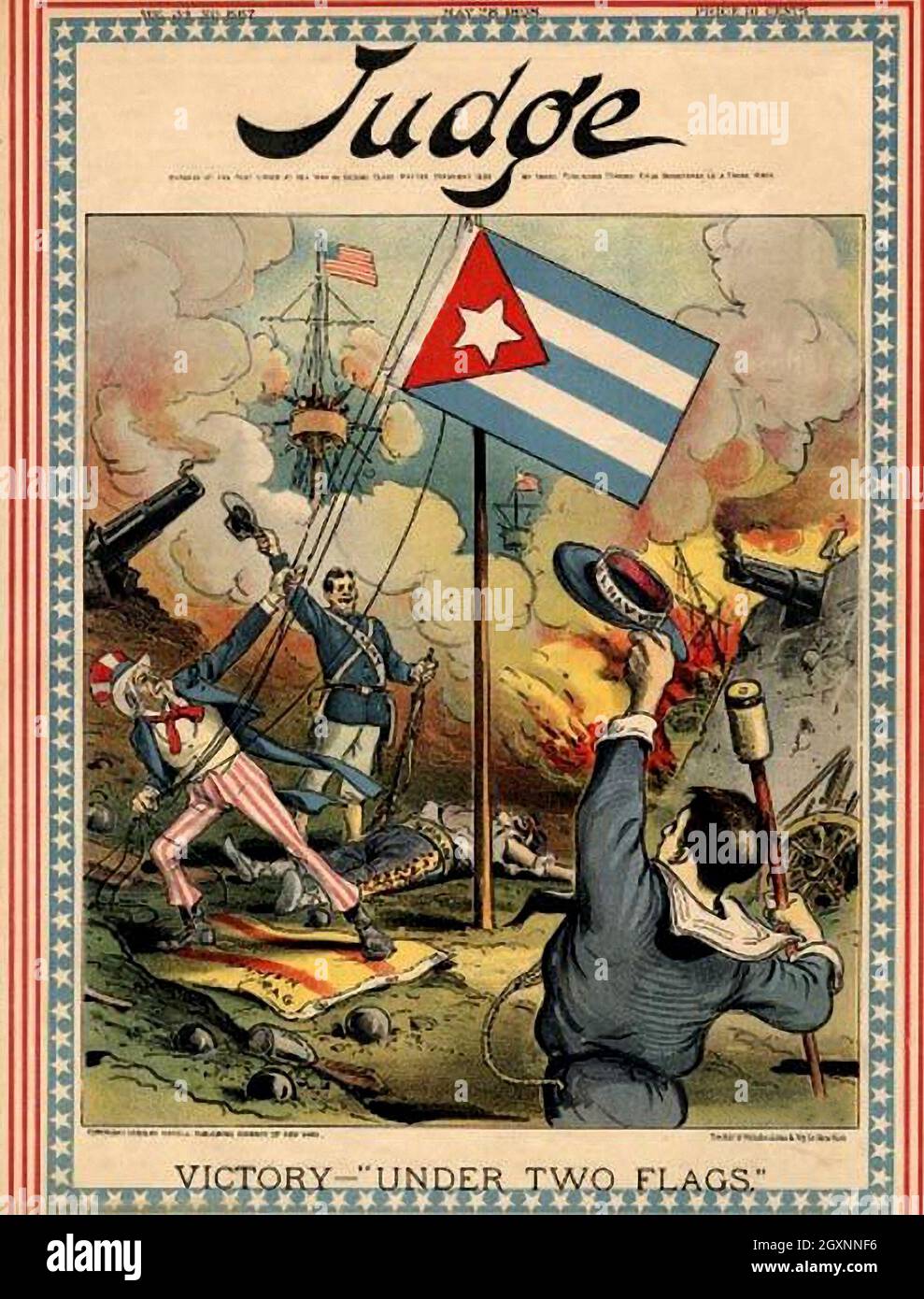 Victory "Under Two Flags Stock Photo - Alamy