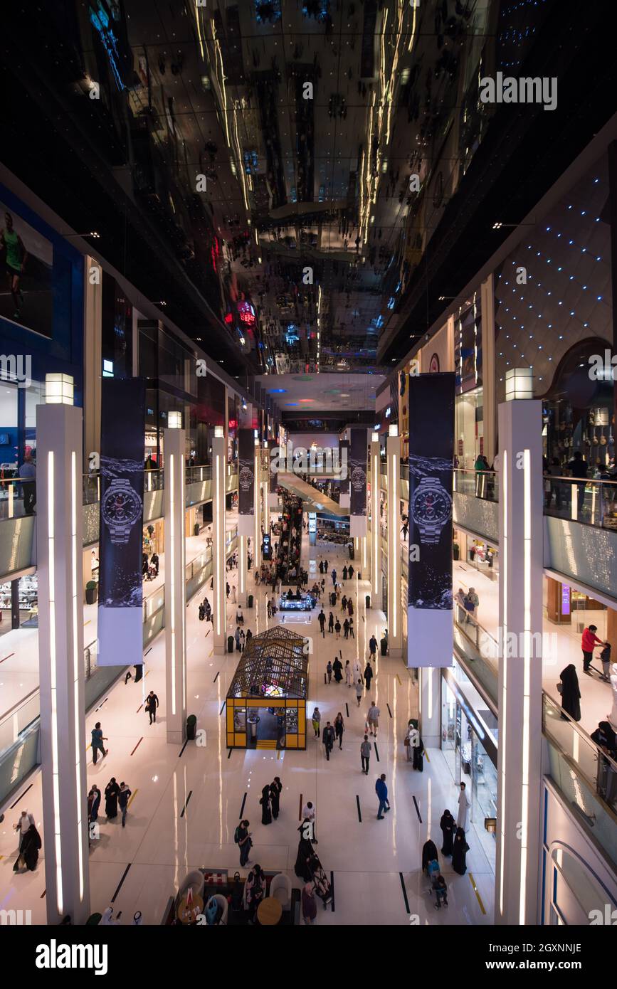 interior of the large modern shopping center Stock Photo - Alamy