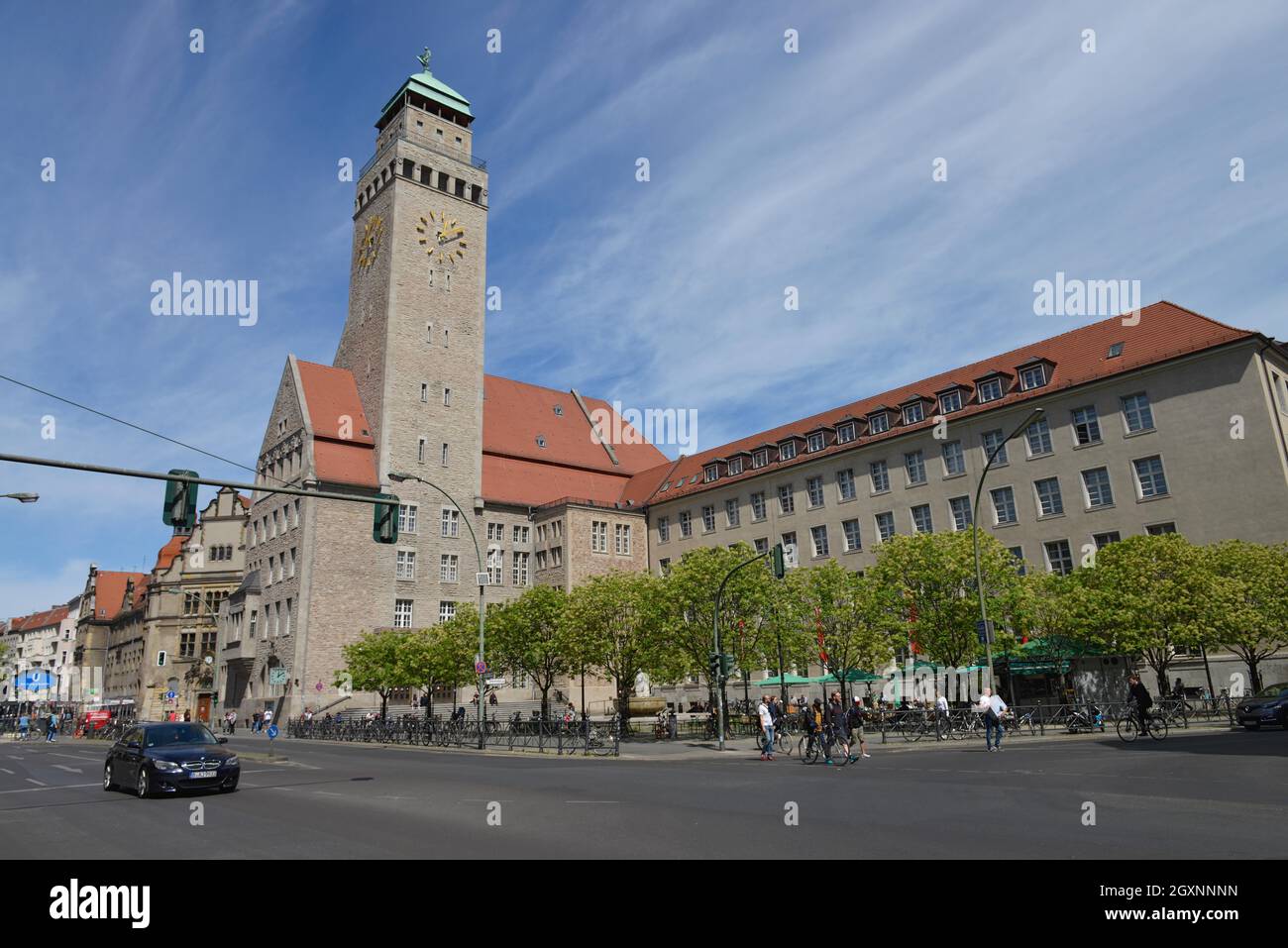 Neukoelln City Hall, Karl-Marx-Strasse, Neukoelln, Berlin, Germany ...