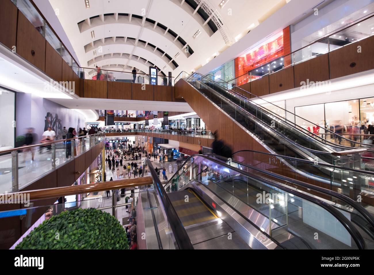 interior of the large modern shopping center Stock Photo - Alamy