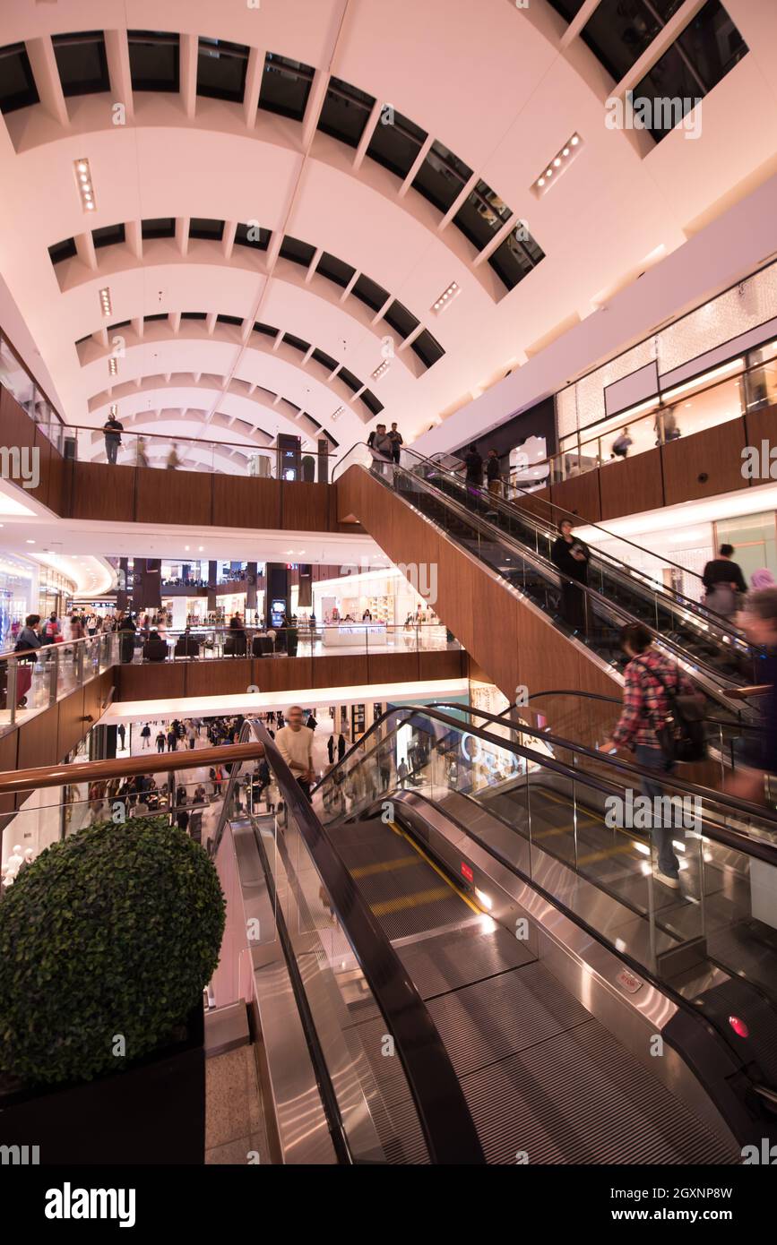 interior of the large modern shopping center Stock Photo - Alamy
