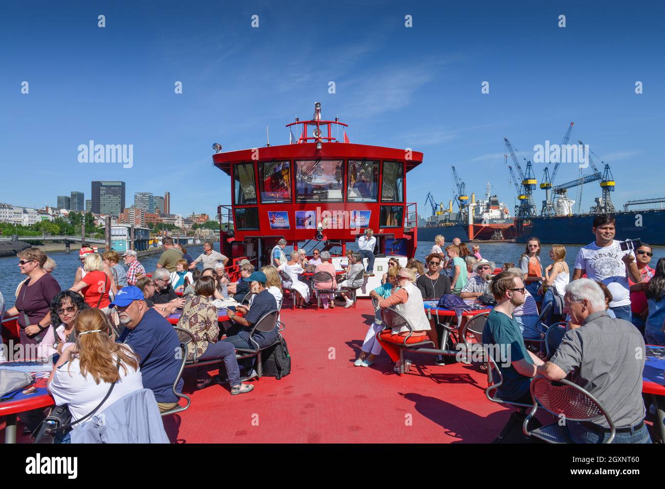 HADAG ferry, liner service, Hamburg, Germany Stock Photo - Alamy