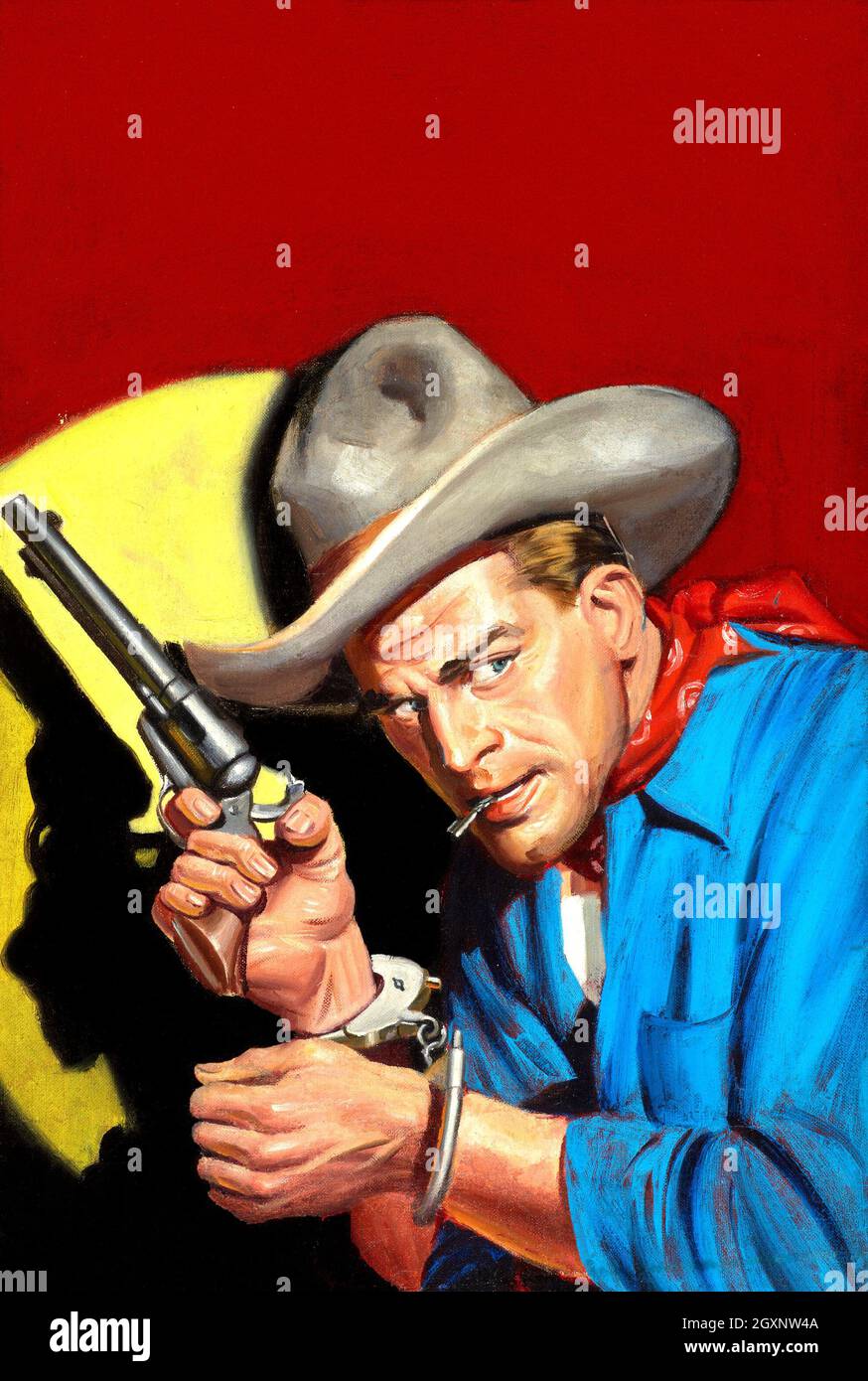 Gunsling in Cuffs Stock Photo - Alamy