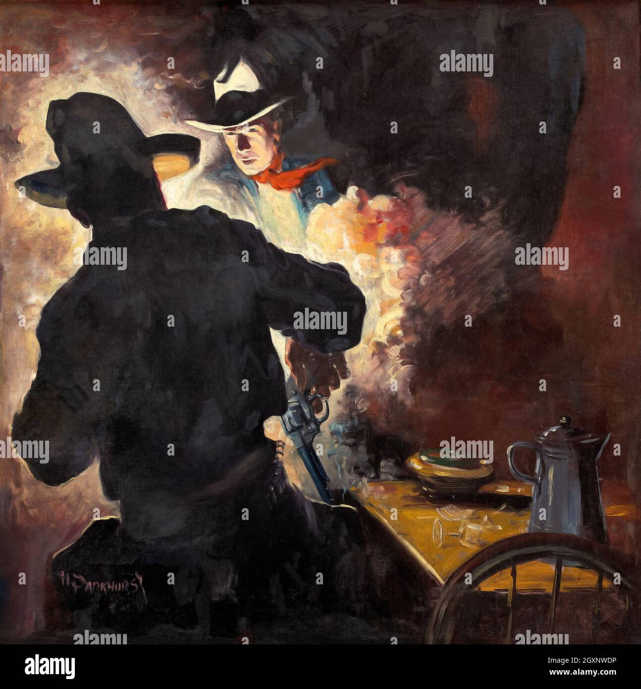 Who Draws First Stock Photo - Alamy