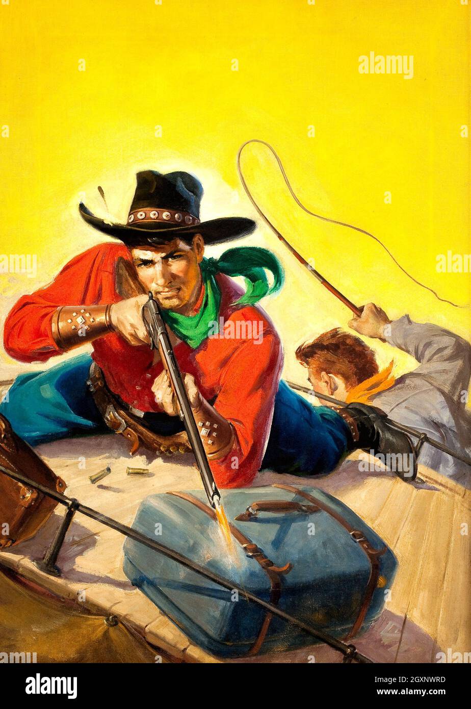 Cowboy with rifle hi-res stock photography and images - Alamy