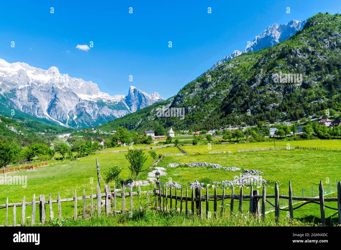 Thethi Village, Thethi Valley, Albania Stock Photo - Alamy