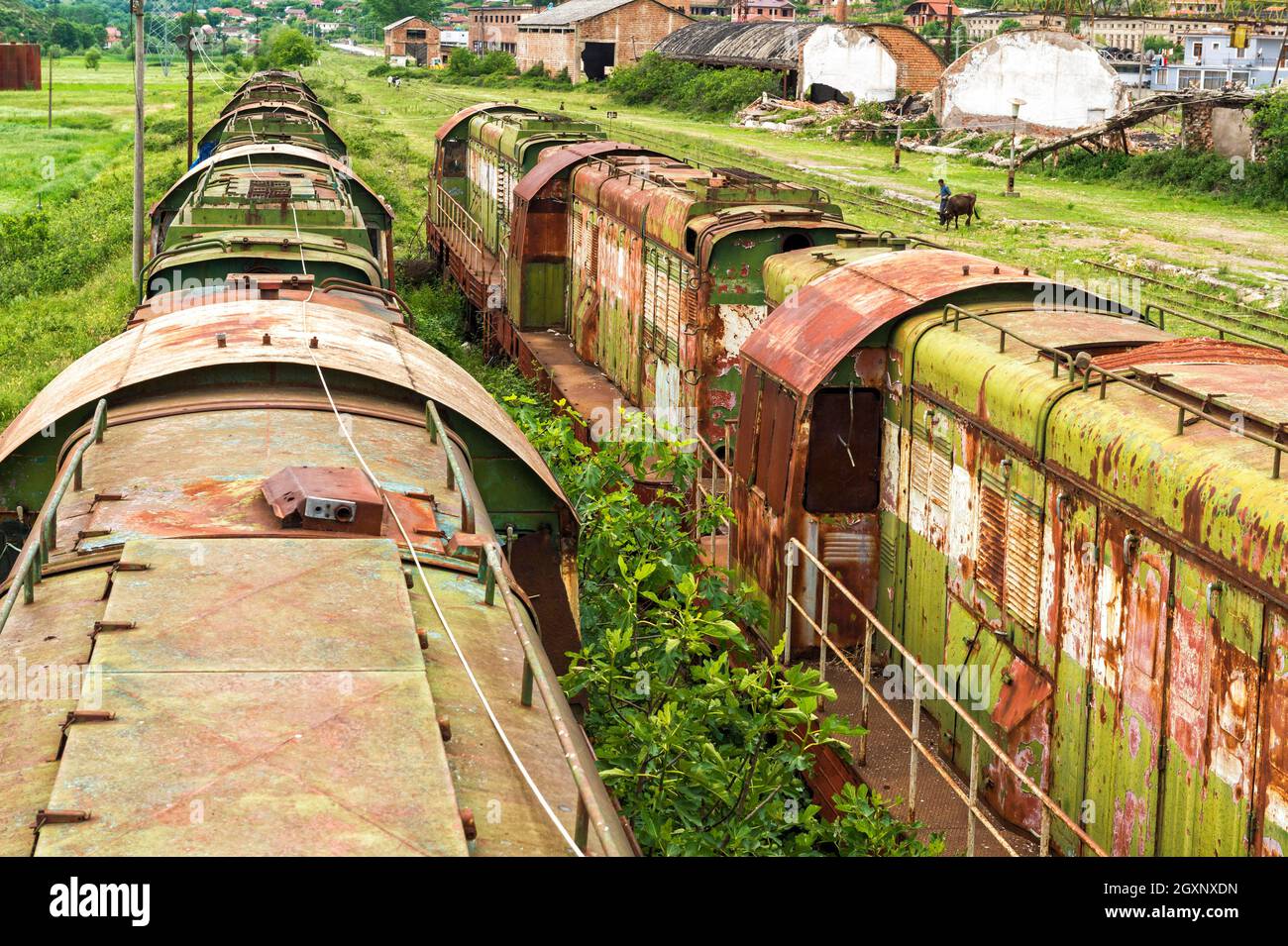 Former railway station, Prrenjas, Albania Stock Photo - Alamy