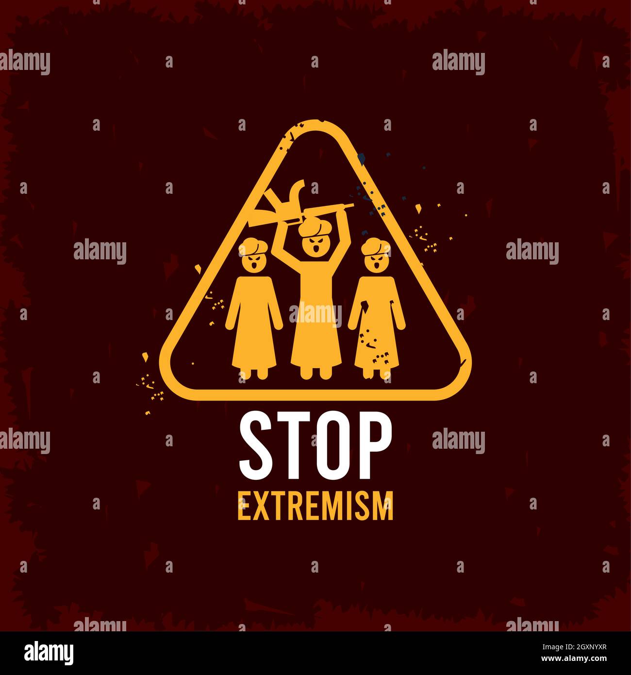 stop extremism symbol Stock Vector Image & Art - Alamy