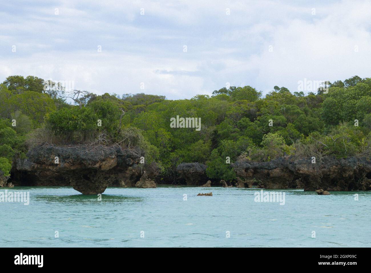 Menai bay landscape, Tanzania, Africa panorama. Indian ocean scenery ...