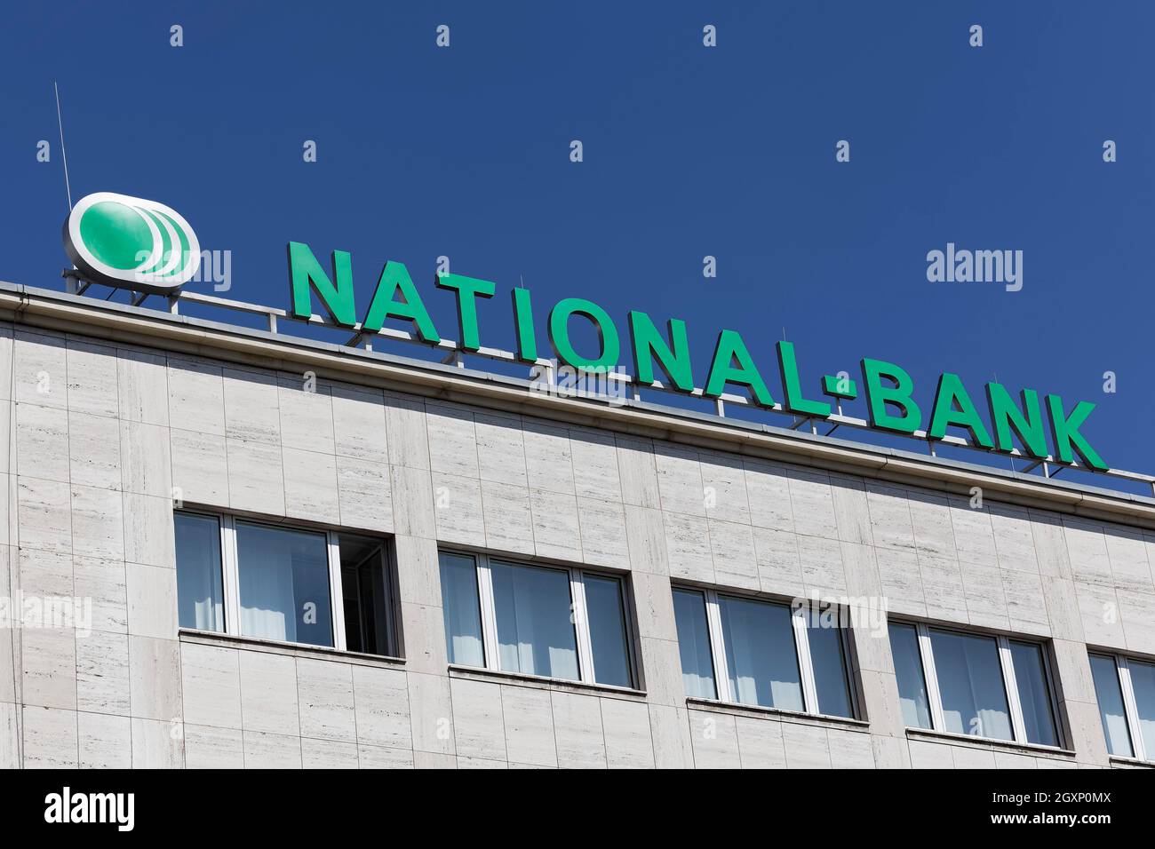 National bank logo hi-res stock photography and images - Alamy