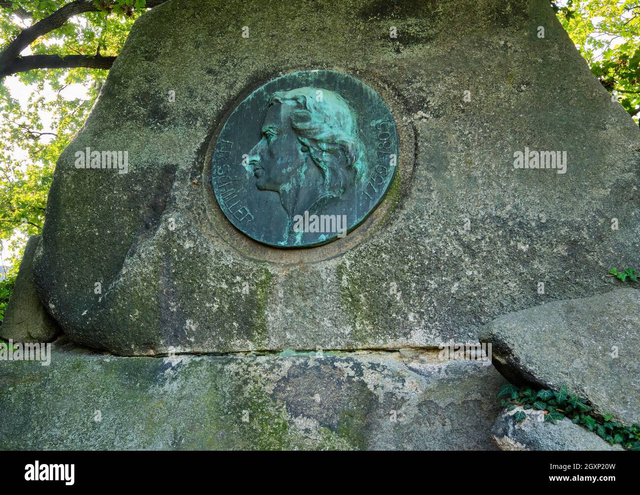 Schiller Monument in the Palace Park, Altenburg, Thuringia, Germany ...