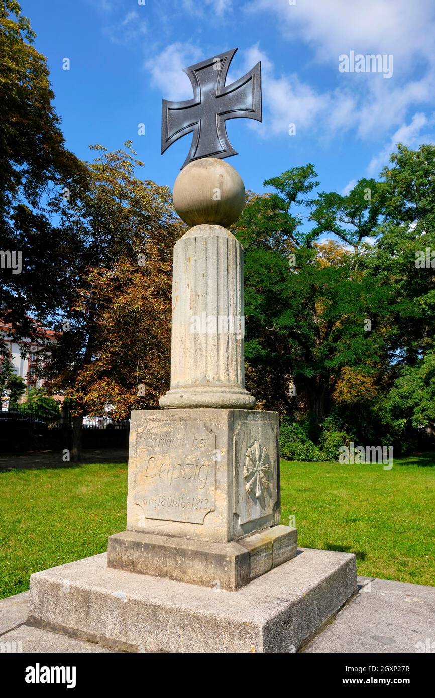 Monument to the Battle of Leipzig 1813, Merseburg Castle Garden ...