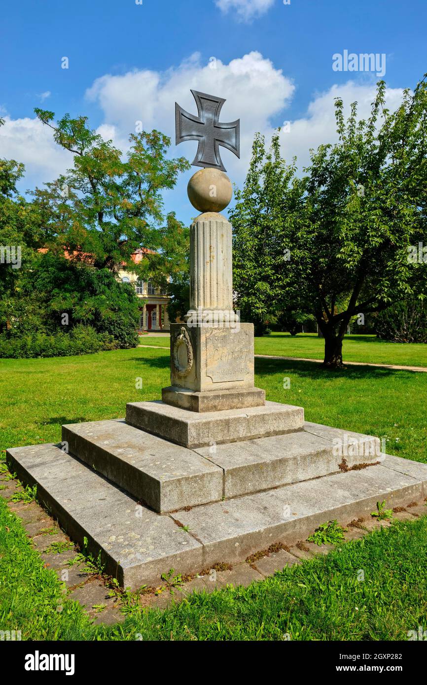 Monument to the Battle of Leipzig 1813, Merseburg Castle Garden ...