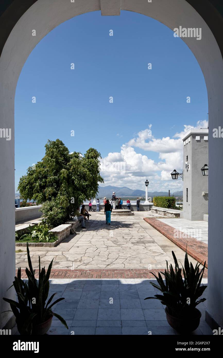 Balcon de Casa Diego Velasquez, famous viewpoint over bay, mountains ...