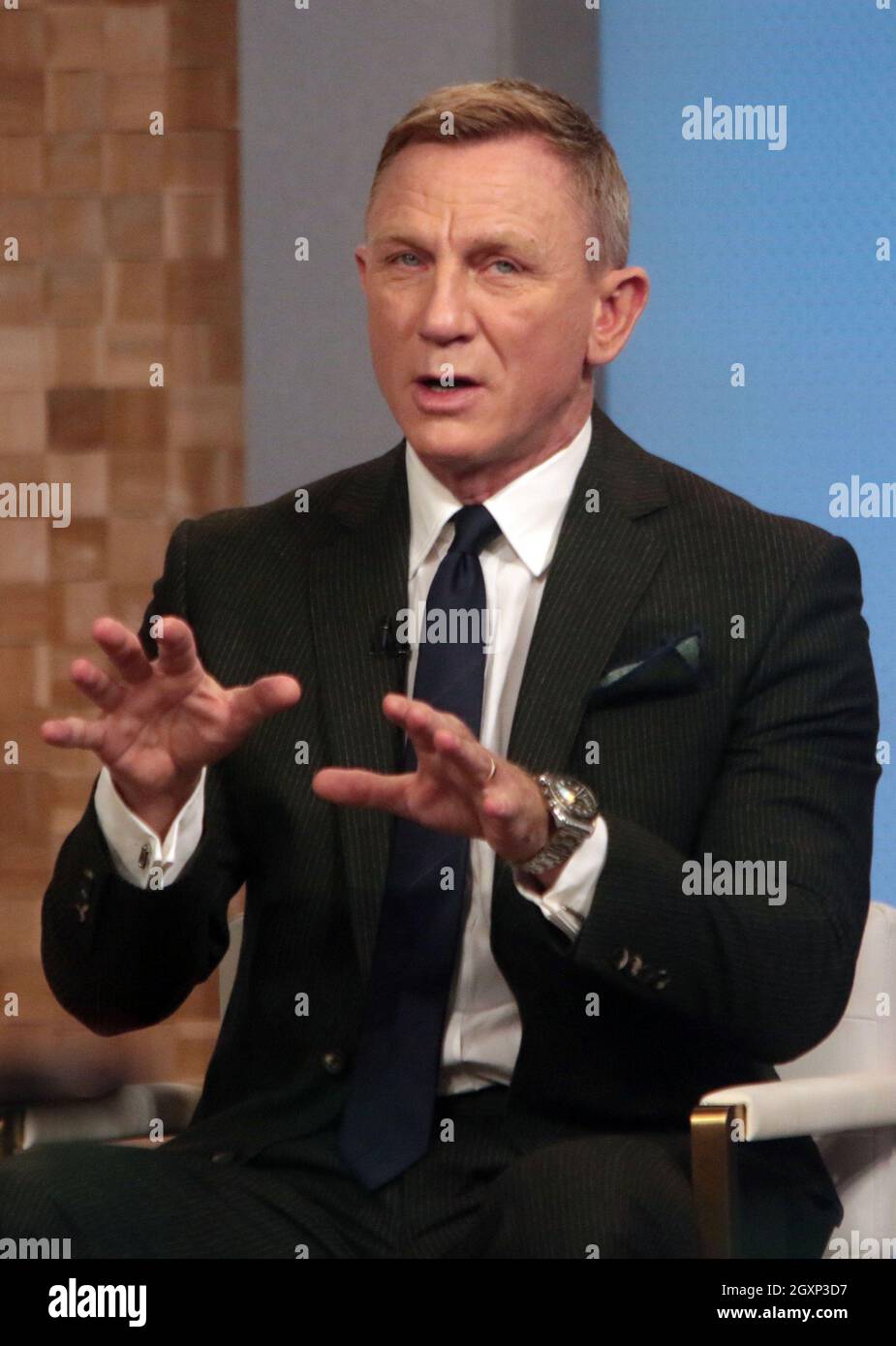 New York, NY, USA. 05th Oct, 2021. Daniel Craig seen at Good Morning ...
