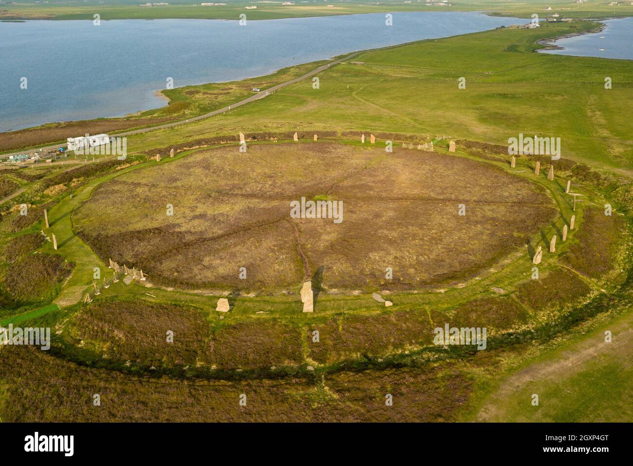 Stone circle of Brodgar, Orkney, Scotland, Great Britain Stock Photo ...