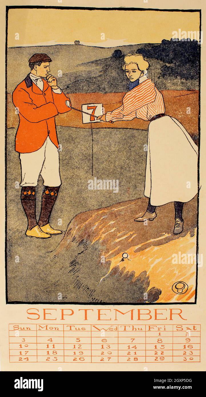 Golf calendar hi-res stock photography and images - Alamy