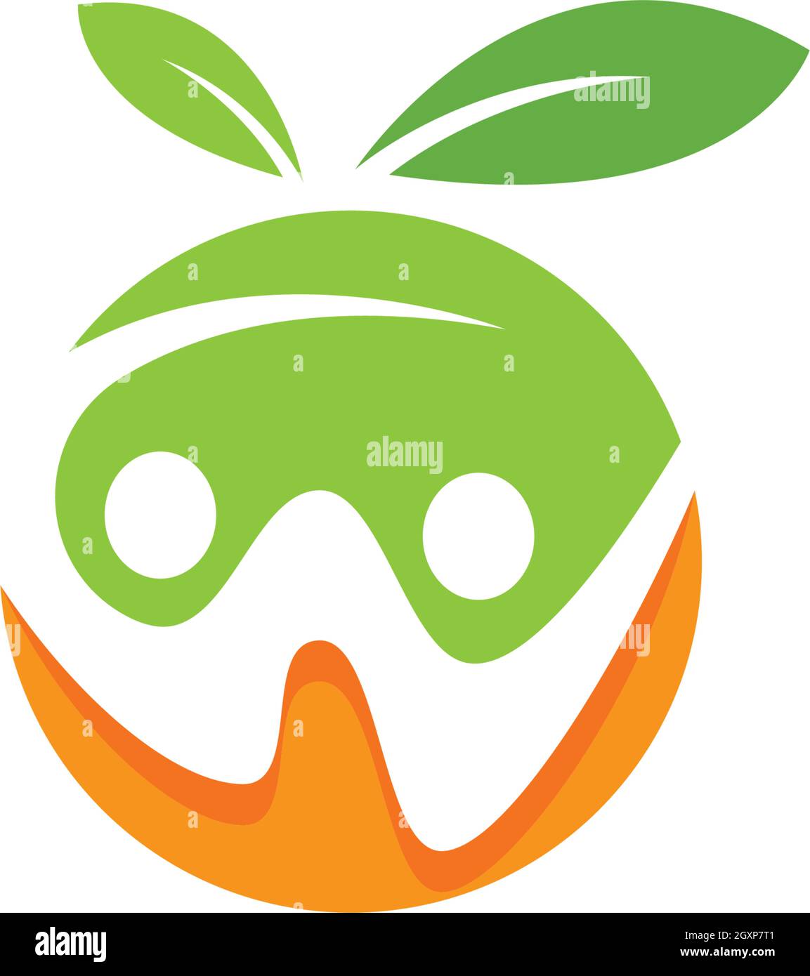 Orange logo design. Vector illustration Stock Vector Image & Art - Alamy