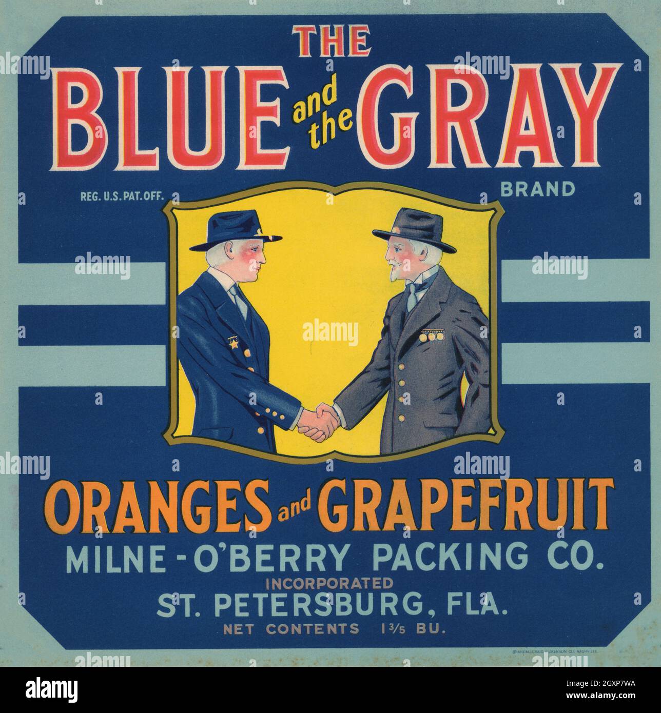 The Blue and the Gray Brand Stock Photo - Alamy