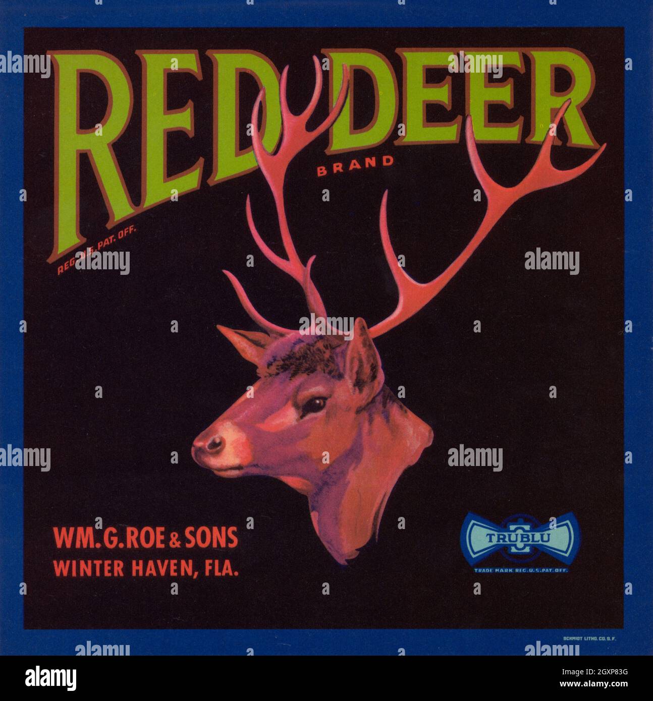 Red Deer Brand Stock Photo - Alamy