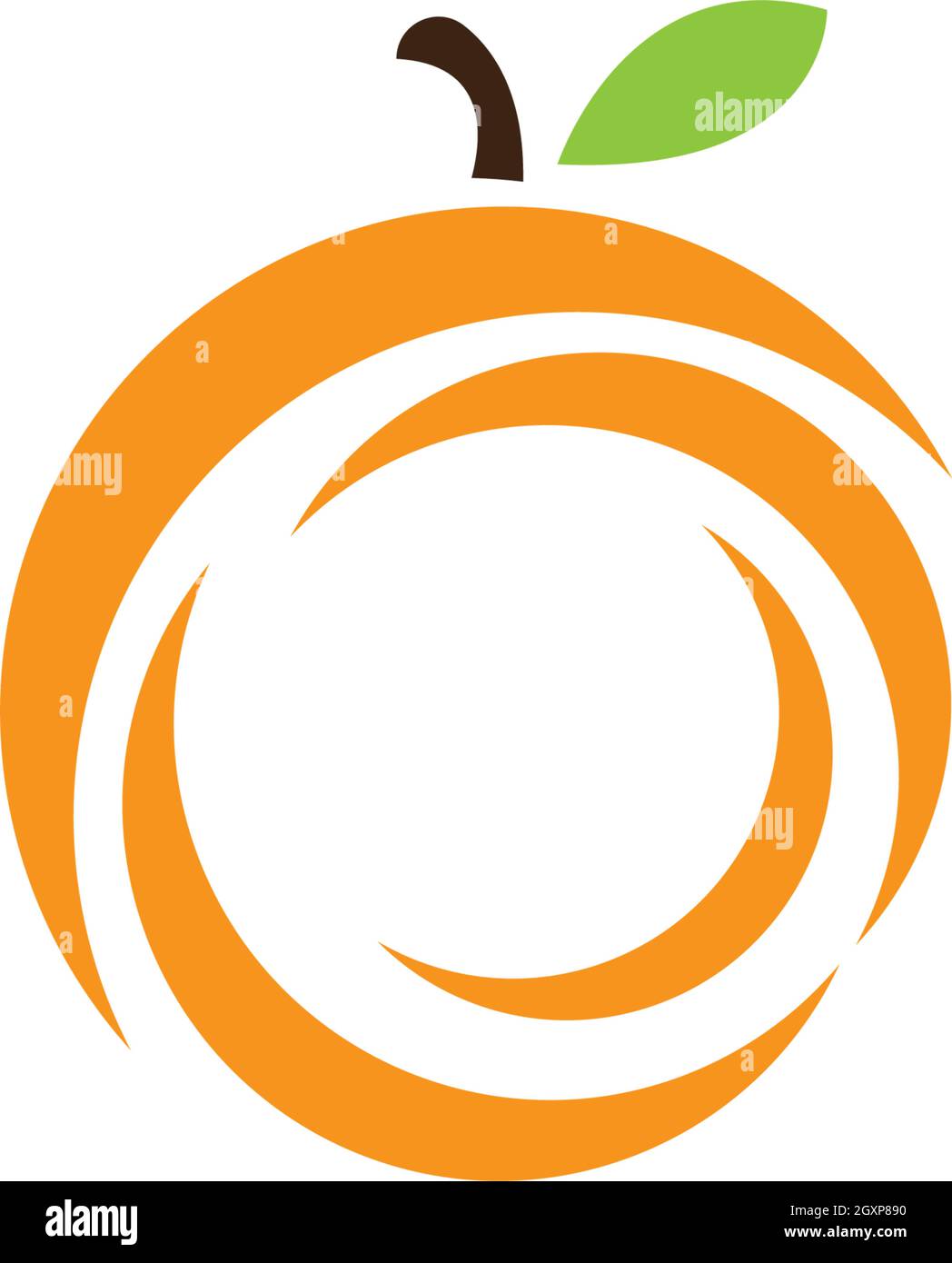Orange logo design. Vector illustration Stock Vector Image & Art - Alamy