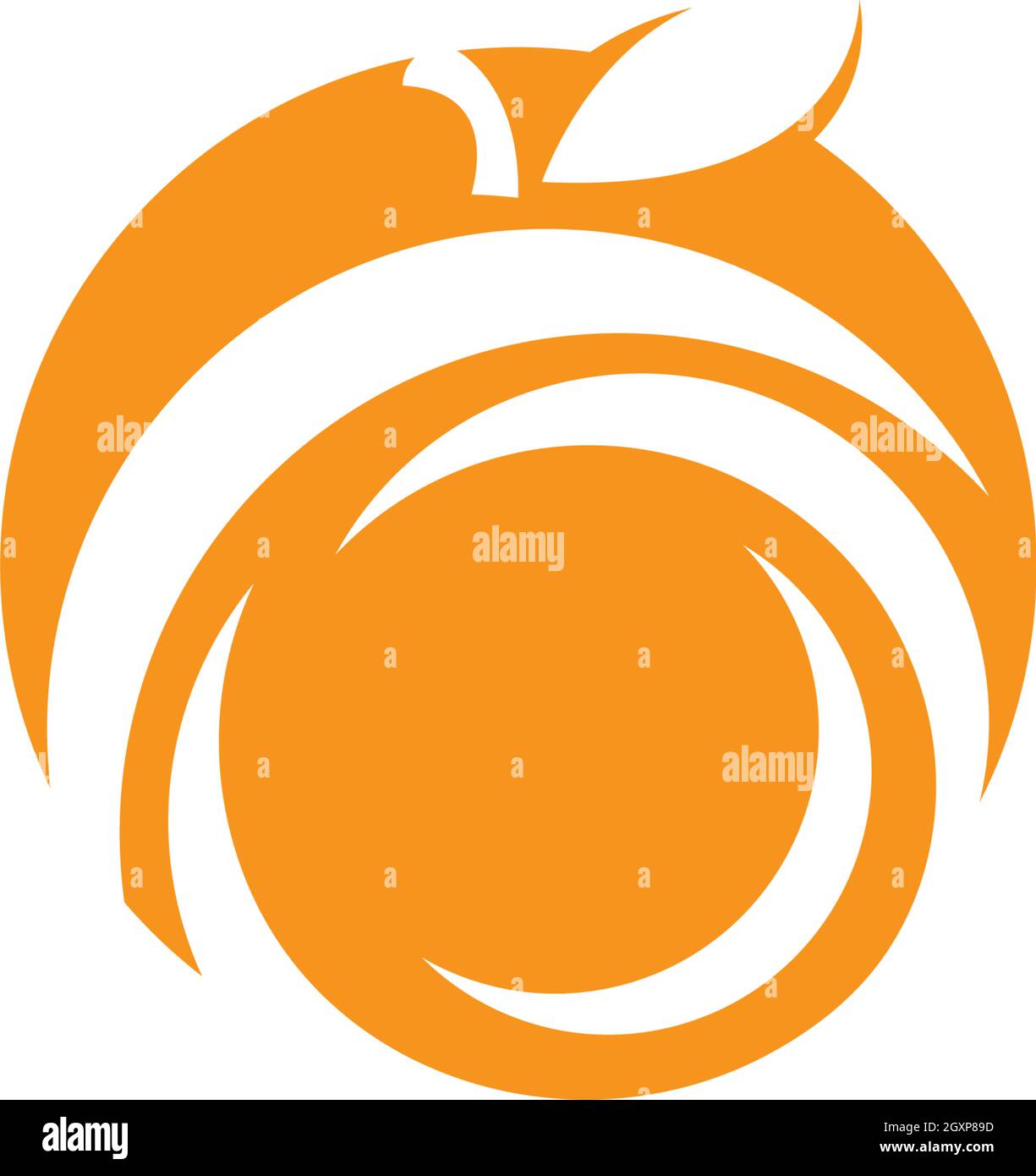 Orange logo design. Vector illustration Stock Vector Image & Art - Alamy
