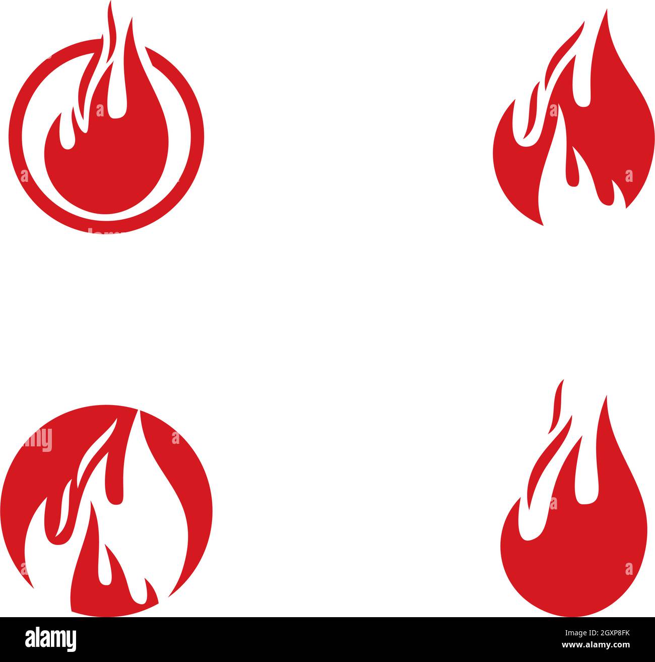 Fire flame logo template hi-res stock photography and images - Alamy